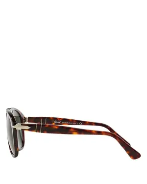 Persol Pilot Sunglasses - Havana/green Solid
