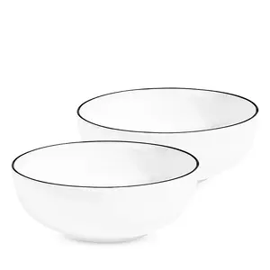 RICHARD BRENDON Large Dip Bowl, Set Of 2 - Black/white