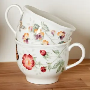 LENOX Butterfly Meadow Latte Mug Set, Set Of 2