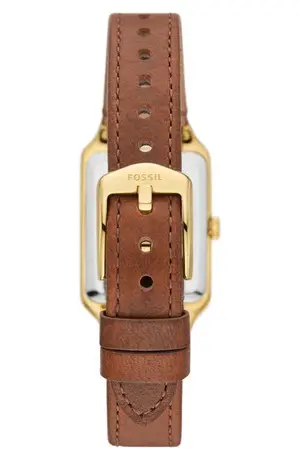 Fossil Raquel Leather Strap Watch - Brown