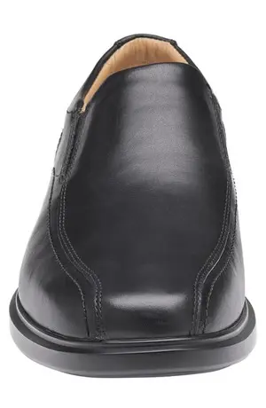 Johnston & Murphy Xc4® Stanton 2.0 Runoff Venetian Loafer - Black Waterproof Full Grain