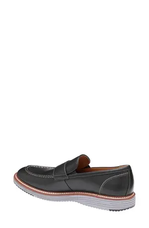 Johnston & Murphy Upton Penny Loafer - Black Full Grain