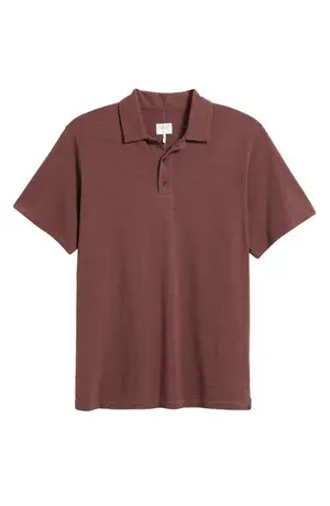 Rag & Bone Classic Flame Polo Chocolate Brown