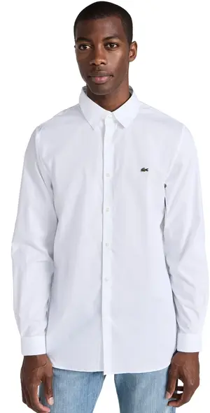 Lacoste Slim Fit Stretch Cotton Poplin Shirt
