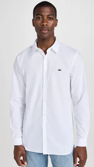 Lacoste Slim Fit Stretch Cotton Poplin Shirt