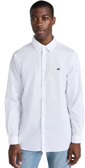 Lacoste Slim Fit Stretch Cotton Poplin Shirt