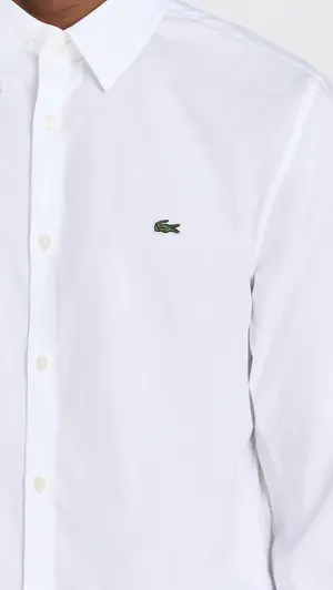 Lacoste Slim Fit Stretch Cotton Poplin Shirt
