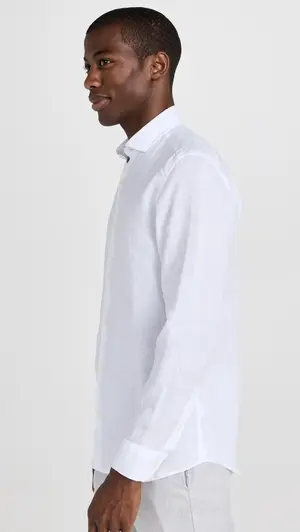 Frescobol Carioca Antonio Linen Shirt - White