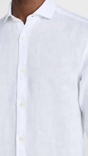 Frescobol Carioca Antonio Linen Shirt - White