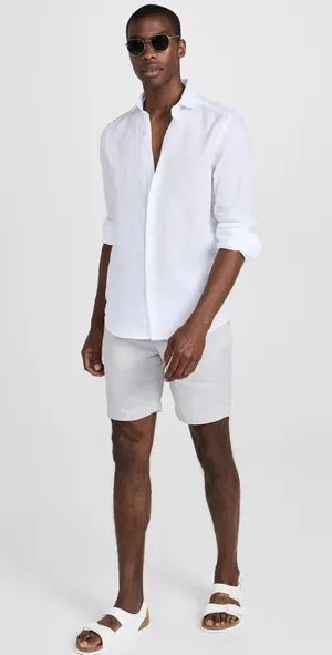 Frescobol Carioca Antonio Linen Shirt - White