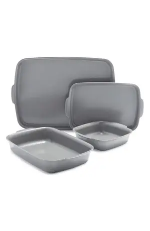 GREENPAN 4-piece Premiere Nonstick Ceramic Ovenware Set - Grey