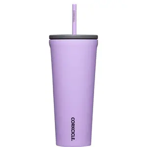 CORKCICLE 24-ounce Insulated Cup With Straw - Sun-soaked Lilac