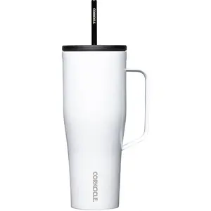 CORKCICLE 30-ounce Insulated Cup With Straw - Gloss White