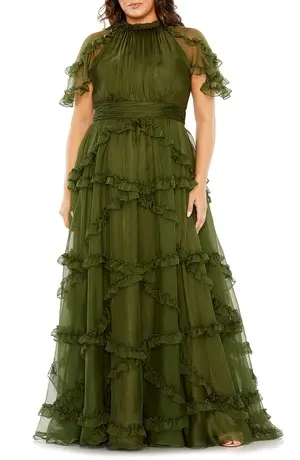 green emerald velvet dress Mac Duggal 20246 Dress