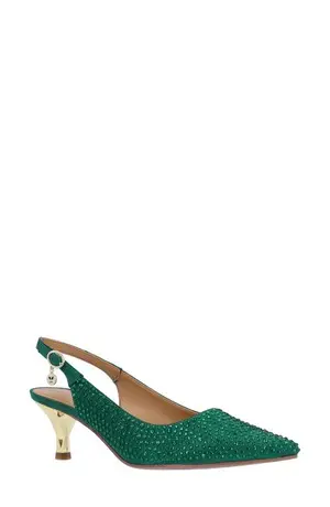 J. Reneé Ferryanne Slingback Pumps - Emerald