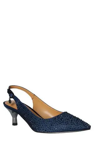 J. Reneé Ferryanne Slingback Pumps - Navy