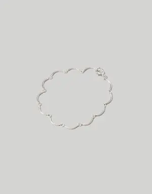 Madewell Maslo Jewelry Scallop Bracelet - Silver