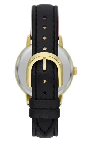 Kate Spade New York Metro Poodle Leather Strap Watch