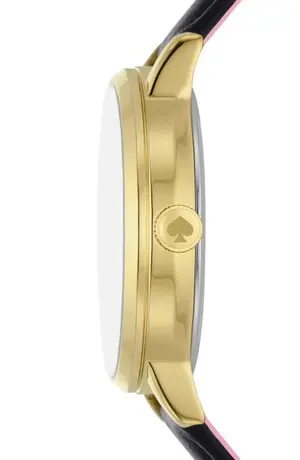 Kate Spade New York Metro Poodle Leather Strap Watch