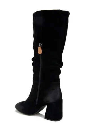 Gentle Souls By Kenneth Cole Iman Slouch Boots - Black Suede