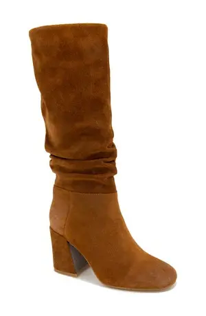 Gentle Souls By Kenneth Cole Iman Slouch Boots - Luggage Suede