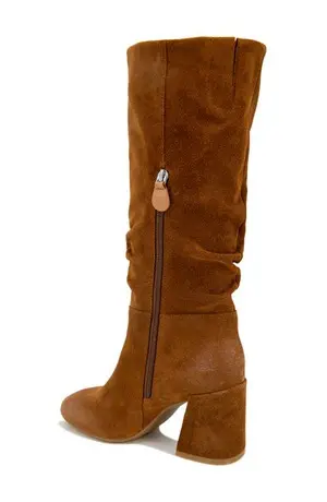 Gentle Souls By Kenneth Cole Iman Slouch Boots - Luggage Suede