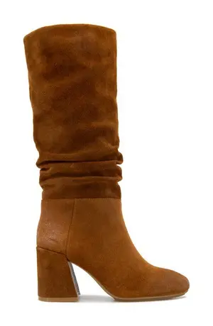 Gentle Souls By Kenneth Cole Iman Slouch Boots - Luggage Suede