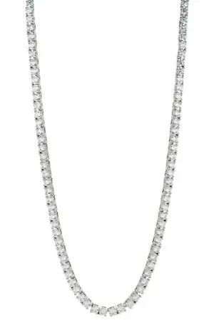 Nadri Cubic Zirconia Tennis Necklace - Rhodium