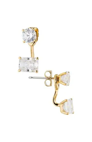 Nadri A La Carte Jacket Earrings - Gold