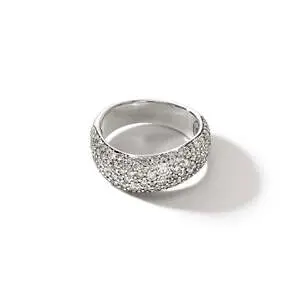 John Hardy Surf Diamond Ring - Sterling Silver