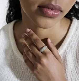 John Hardy Surf Diamond Ring