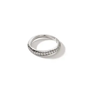 John Hardy Surf Ring With Diamonds - Sterling Silver