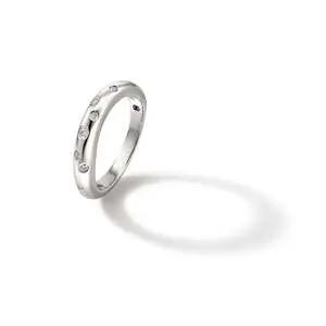 John Hardy Surf Ring With Diamonds - Sterling Silver