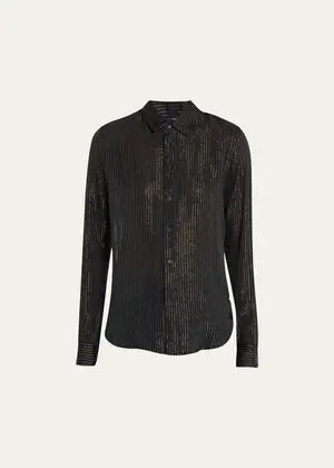black dress shirt with gold stripes Black and Gold Floral Silk Dress Shirt M