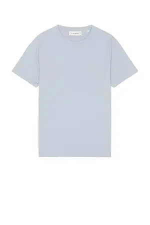 FRAME Frame Duo Fold Tee In Grey Soft Blue
