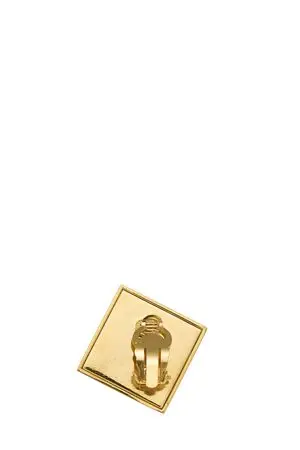 Chanel Cc Square Clip-on Earrings