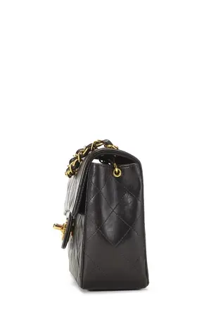 Chanel Quilted Lambskin Half Flap - Black