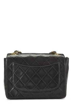 Chanel Quilted Lambskin Half Flap - Black