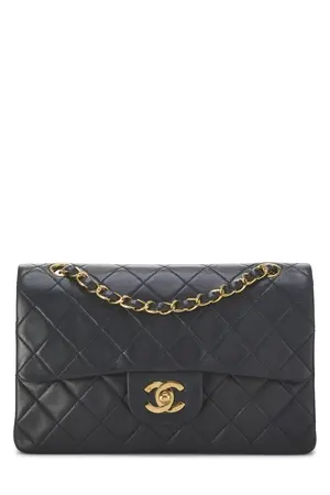 CHANEL Chanel Quilted Lambskin Classic Double Flap Small Shoulder Bag