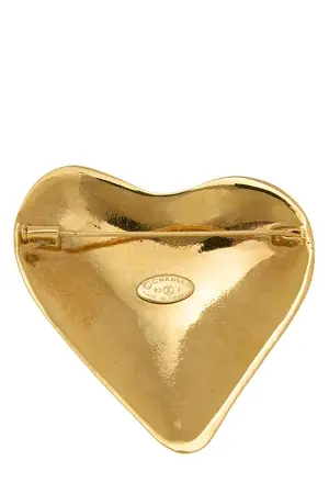 Chanel Cc Heart Pin