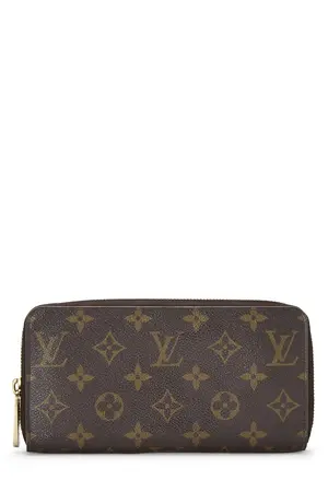 LOUIS VUITTON Monogram Canvas Zippy Continental Brown