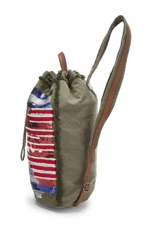 Chanel Paris-Cuba Canvas La Habana Chain Backpack - Green  display picture 3