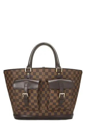 LOUIS VUITTON Damier Ebene Manosque Tote - Brown