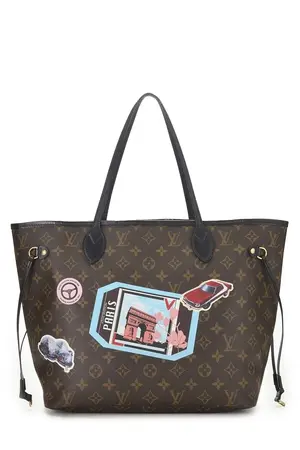 LOUIS VUITTON Monogram World Tour Neverfull - Brown