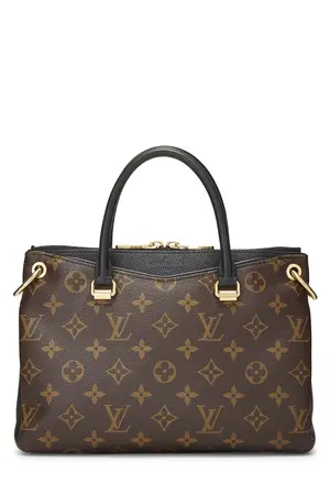 LOUIS VUITTON Pallas Nm Monogram Canvas Bag - Black