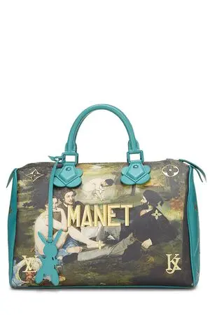 LOUIS VUITTON Jeff Koons X Manet Masters Speedy 30
