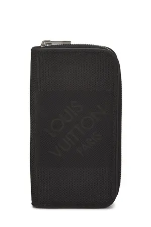 LOUIS VUITTON Damier Geant Zippy - Black