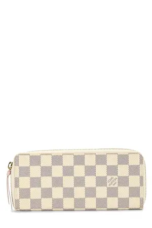 LOUIS VUITTON Damier Azur Clemence Wallet - Pink