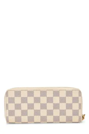 LOUIS VUITTON Damier Azur Clemence Wallet - Pink