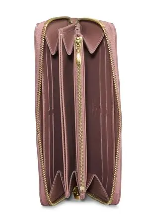 LOUIS VUITTON Monogram Vernis Ikat Flower Zippy Continental - Pink